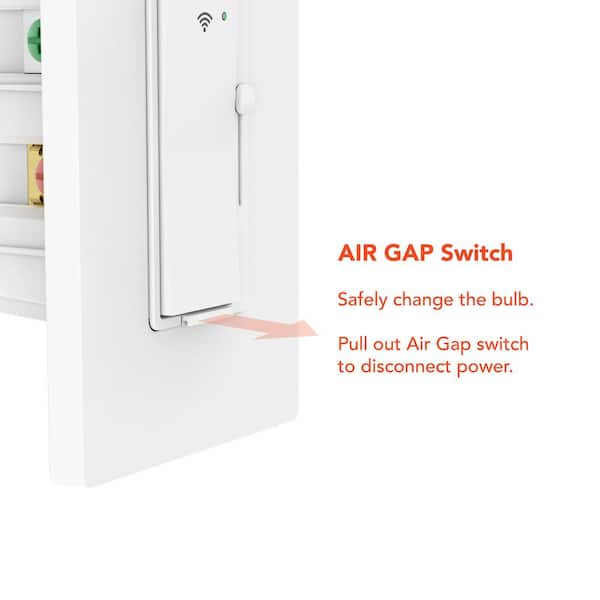 Commercial Electric White Smart Paddle Dimmer for CFL, Halogen ...