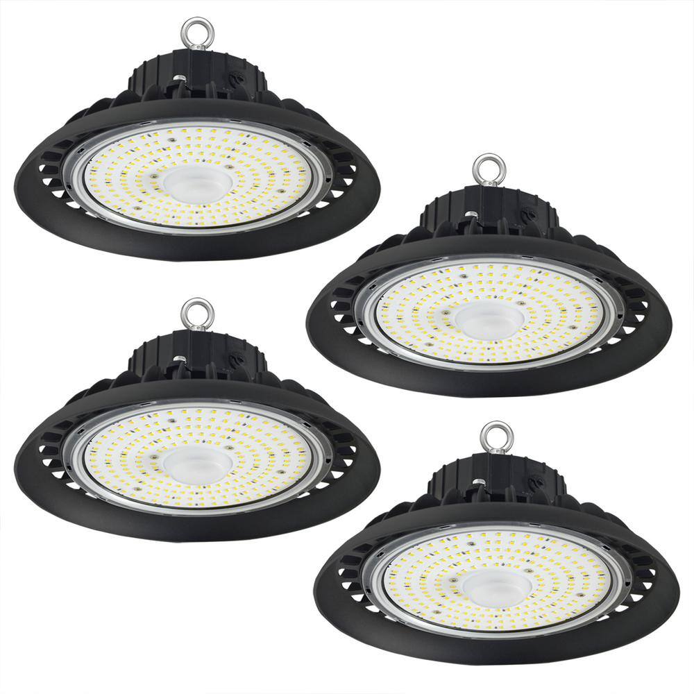 Honbei 4 Pack 10 in. 300-Watt Equivalent Integrated LED Dimmable 5000K ...