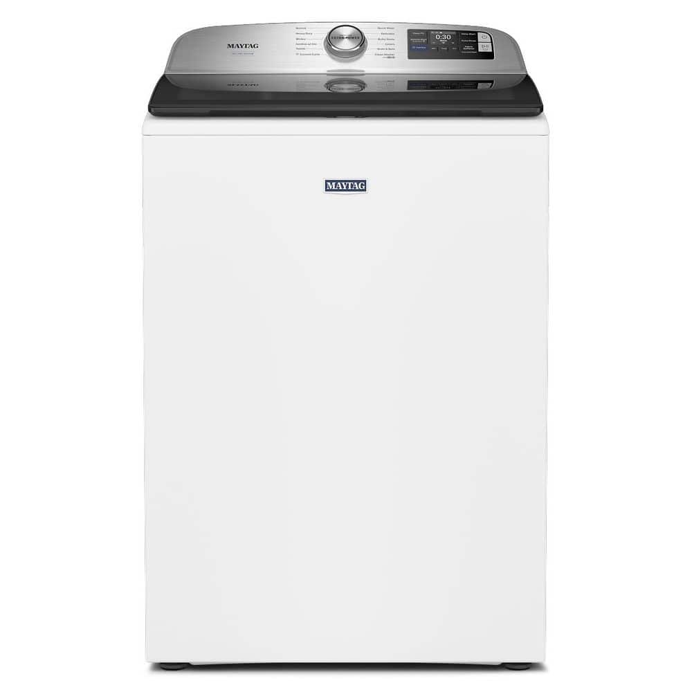 Maytag 5.3 cu. ft. Pet Pro Top Load Washer in White with Impeller ...