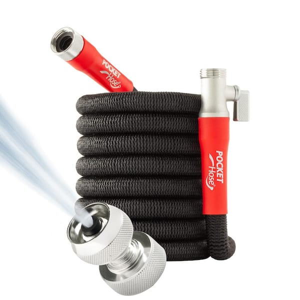 Pocket Hose Silver Bullet 2.0 Expandable Garden Hose 3/4 in. x 50 ft ...