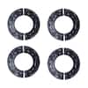 RENOVATORS SUPPLY MANUFACTURING Black Radiator Flanges Aluminum ...