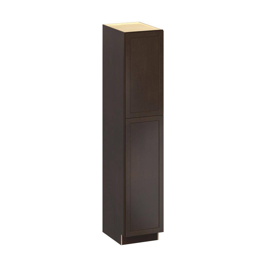 J Collection Emerson Cocoa Pantry Ready to Assemble with 4-Adjustable ...