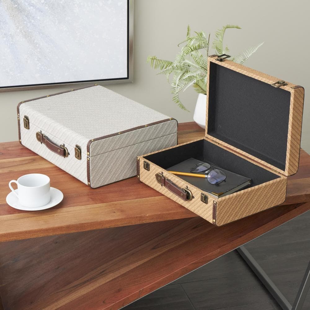 Litton Lane 6 in. H x 16 in. W Multi-Colored Wooden Vintage Studded ...