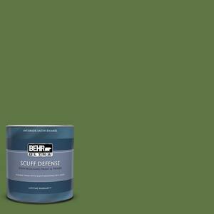 BEHR ULTRA 5 gal. #420D-7 Dill Pickle Satin Enamel Exterior Paint ...