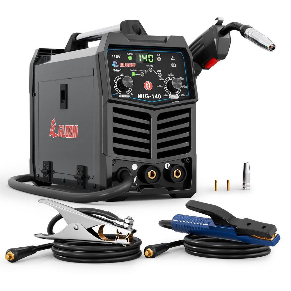 MYWISH 140 Amp 110 Volts Portable 3-in-1 Flux MIG Electric Multi ...