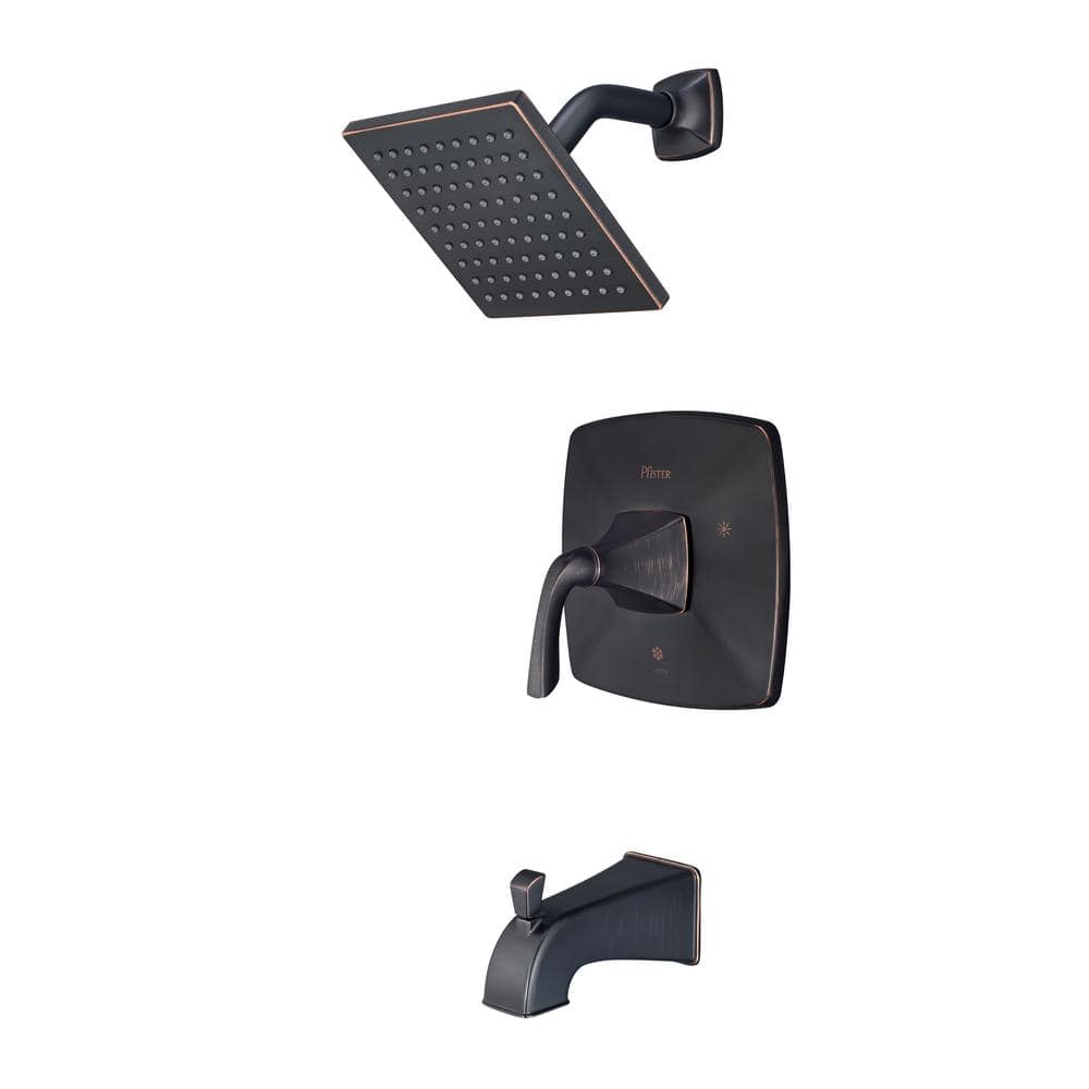 Pfister Bronson 1-Handle Tub and Shower Faucet Trim Kit in Tuscan ...