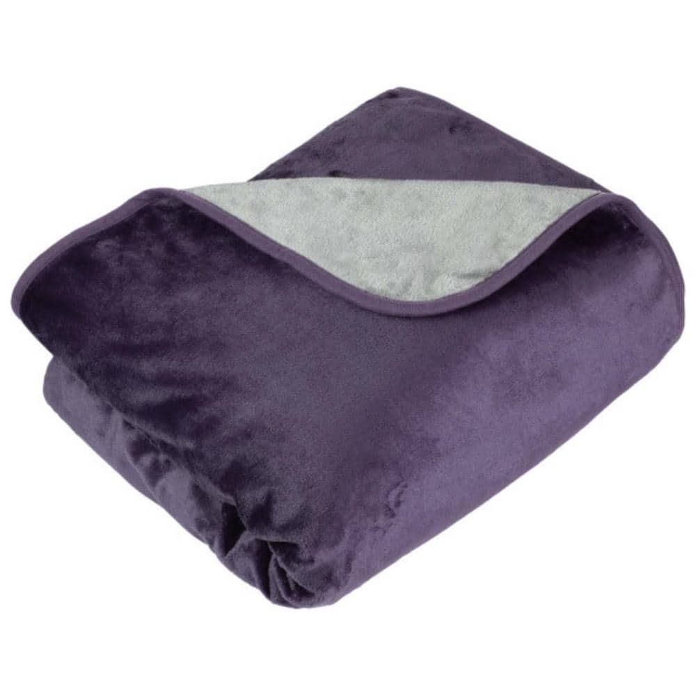 Lavish Home Purple 80x80 Waterproof Blanket King-Size - Throw Blanket ...