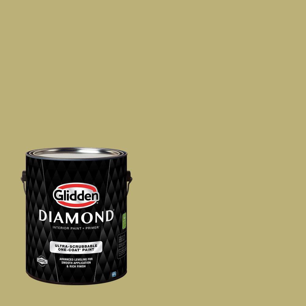 Glidden Diamond 1 gal. PPG1116-5 Gracious Glow Ultra-Flat Interior ...