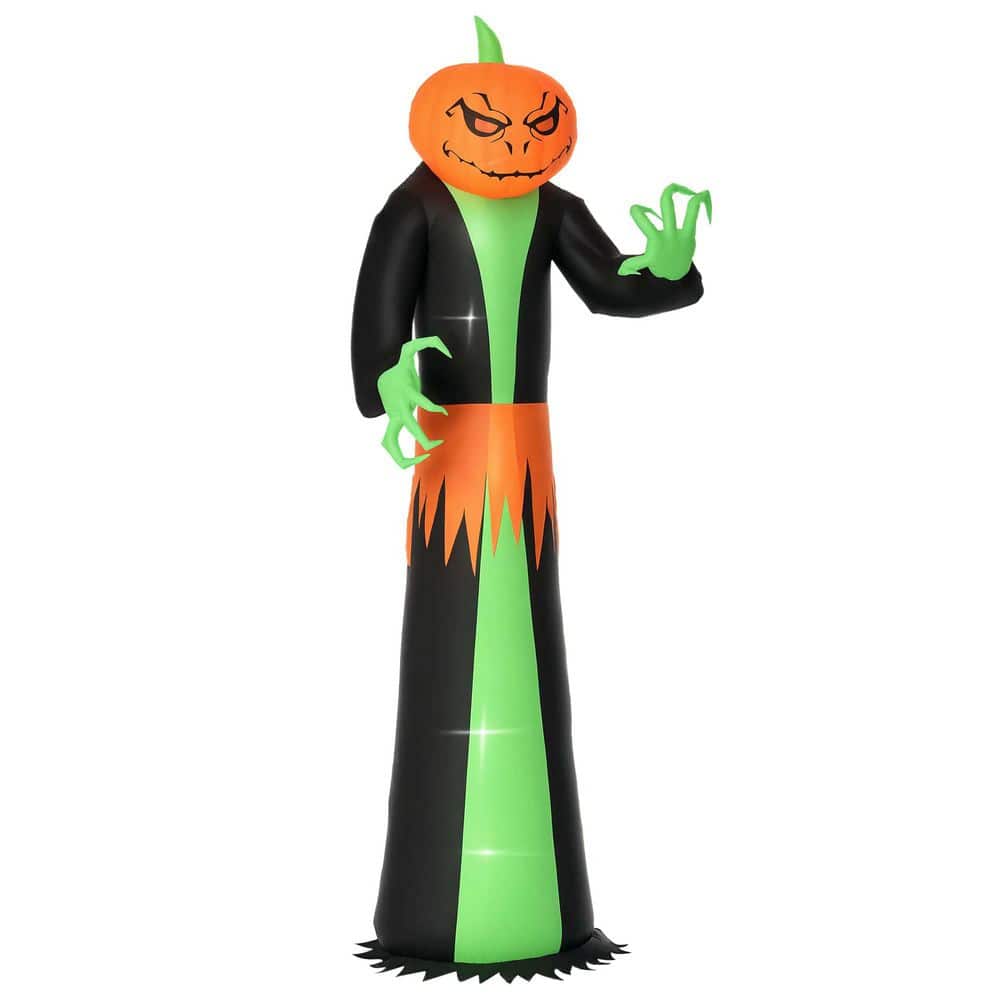 Halloween Inflatables Outdoor Decorations Pumpkin Head Ghost, Blow Up ...