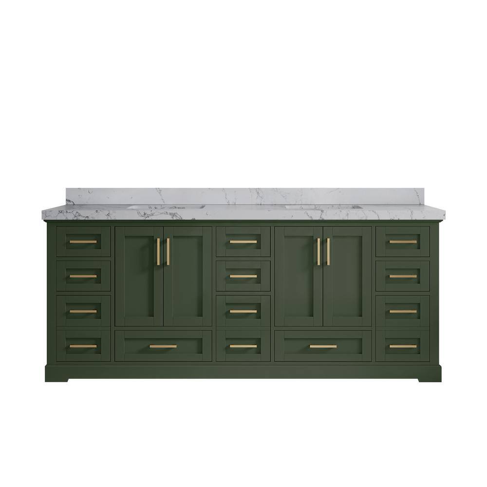 Willow Collections Boston 84 in. W x 22 in. D x 36 in. H Double Sink ...