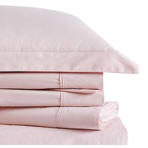 Brooklyn Loom Classic Cotton Blush King Sheet Set SS3158BSKG-4700 - The ...