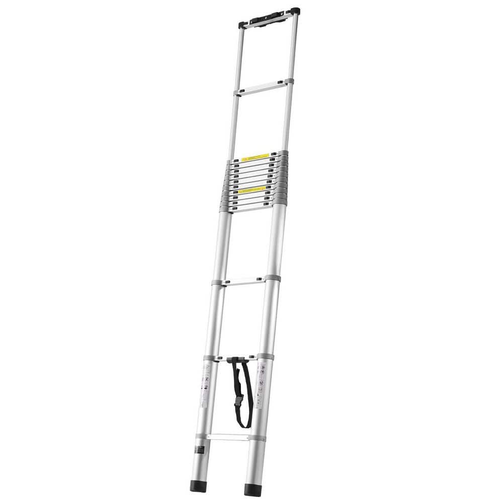 SKYSHALO Telescoping Ladder, Multi-Button Retraction Collapsible Ladder ...
