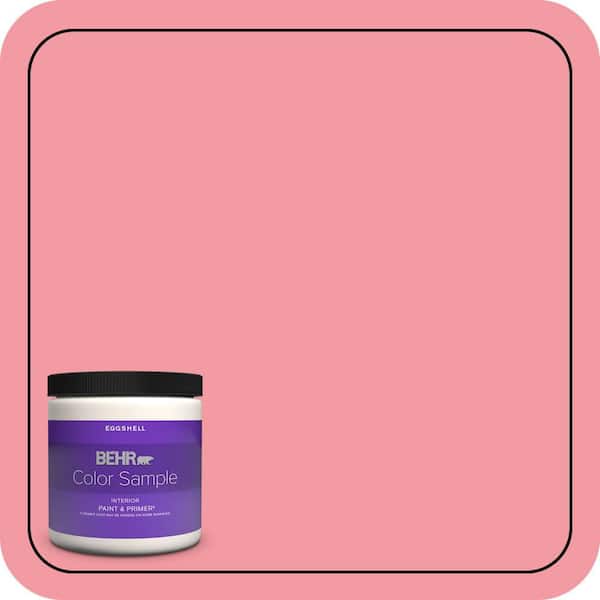 BEHR PREMIUM PLUS 8 oz. #130B-4 Primrose Garden Eggshell Enamel ...