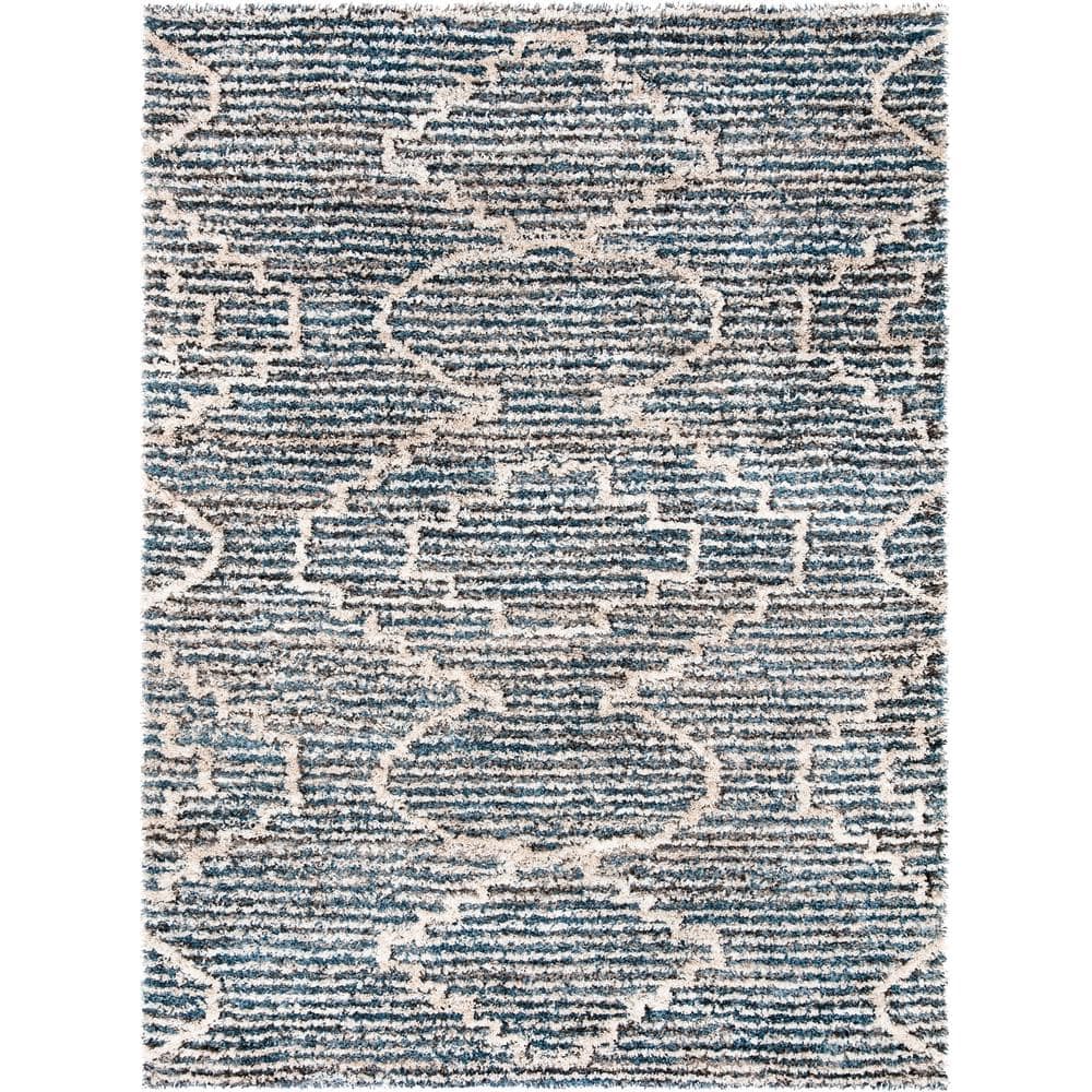 Concord Global Trading Serenity Blue 7 ft. x 9 ft. Traditional Area Rug ...