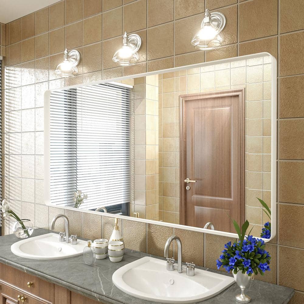 Apmir 60 in. W x 30 in. H Rectangular Aluminum Alloy Framed and ...