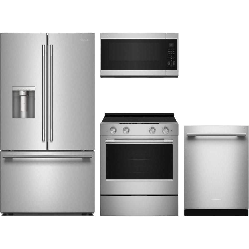 KitchenAid 30 cu. ft. Standard Depth Refrigerator with 5 Element Slide ...