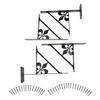 Homax EasyGate Decor Fleur-De-Lis No-Sag Gate Kit 80098 - The Home Depot