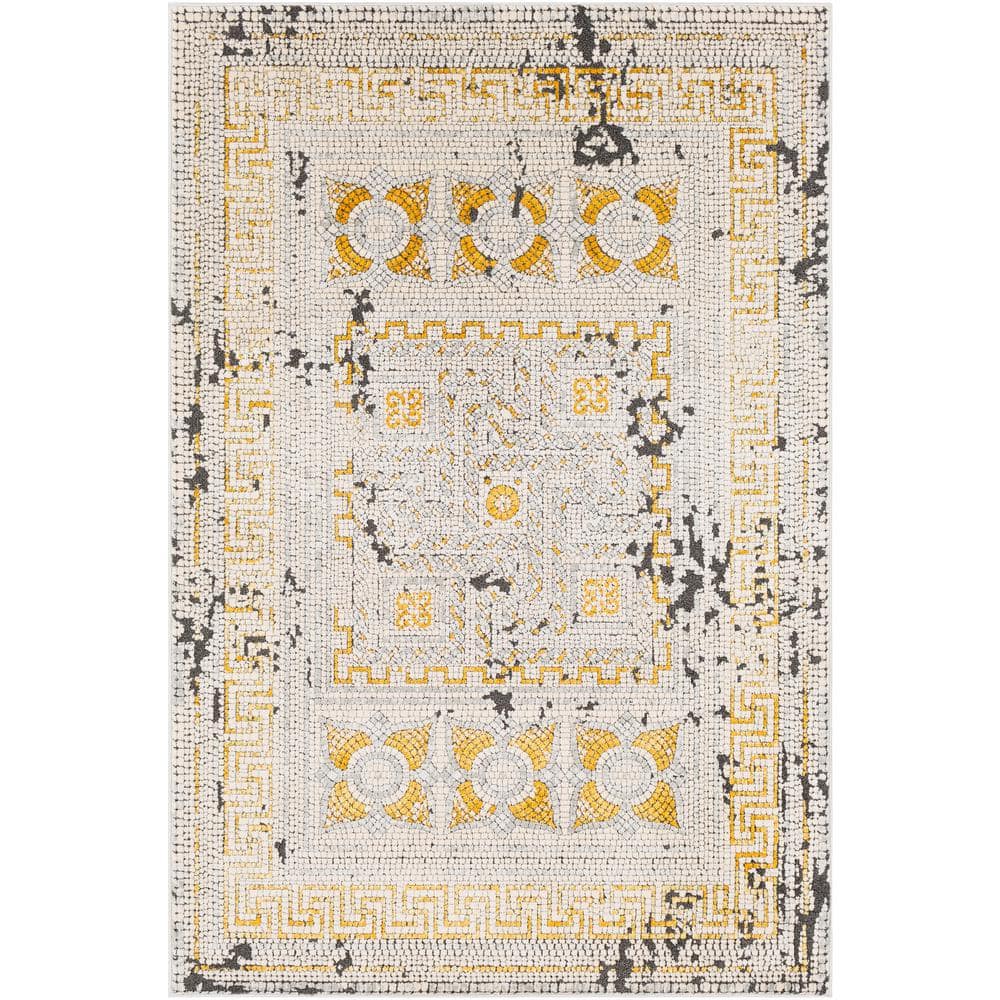 Livabliss Amalia Mustard Doormat 2 ft. x 3 ft. Oriental Area Rug ...