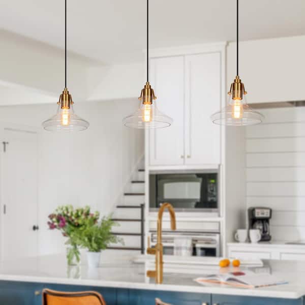 Reviews for Zevni Coluse Modern 1-Light Mini Brass Pendant Light ...