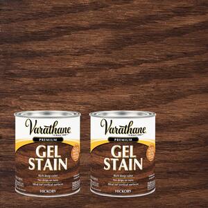 Varathane 1 qt. Carbon Gray Semi-Transparent Gel Interior Wood Stain ...