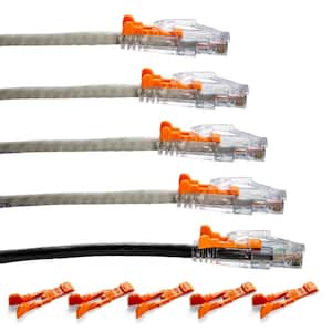 NTW 10 ft. Lockable CAT6 Patented Net-Lock Network RJ45 Patch Cable and ...