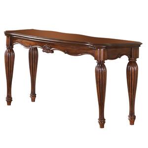 Jocelyn 48 in. Espresso Cherry Standard Rectangle Wood Console Table ...