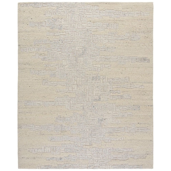 SAFAVIEH Harvest 8 ft. x 10 ft. Beige/Gray Abstract Geometric Area Rug ...
