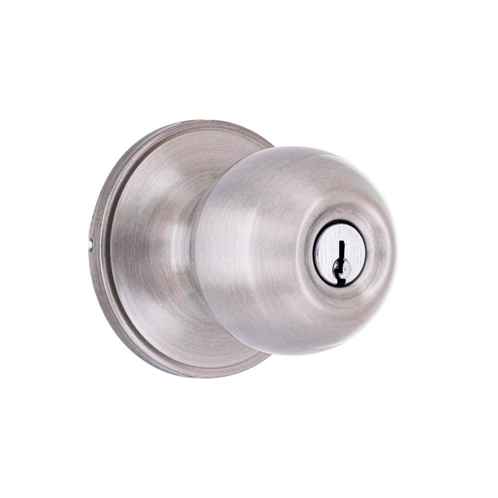 Reviews for Defiant Ball Satin Nickel Keyed Entry Door Knob | Pg 1 - The Home Depot