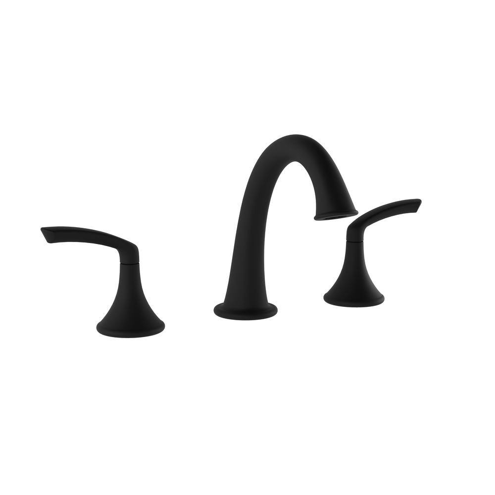 Symmons Elm 8 in. Widespread 2-Handle Bathroom Faucet with Push Pop ...