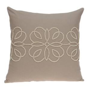 PARKLAND COLLECTION Yogi Tan Throw Pillow PILD11159P - The Home Depot