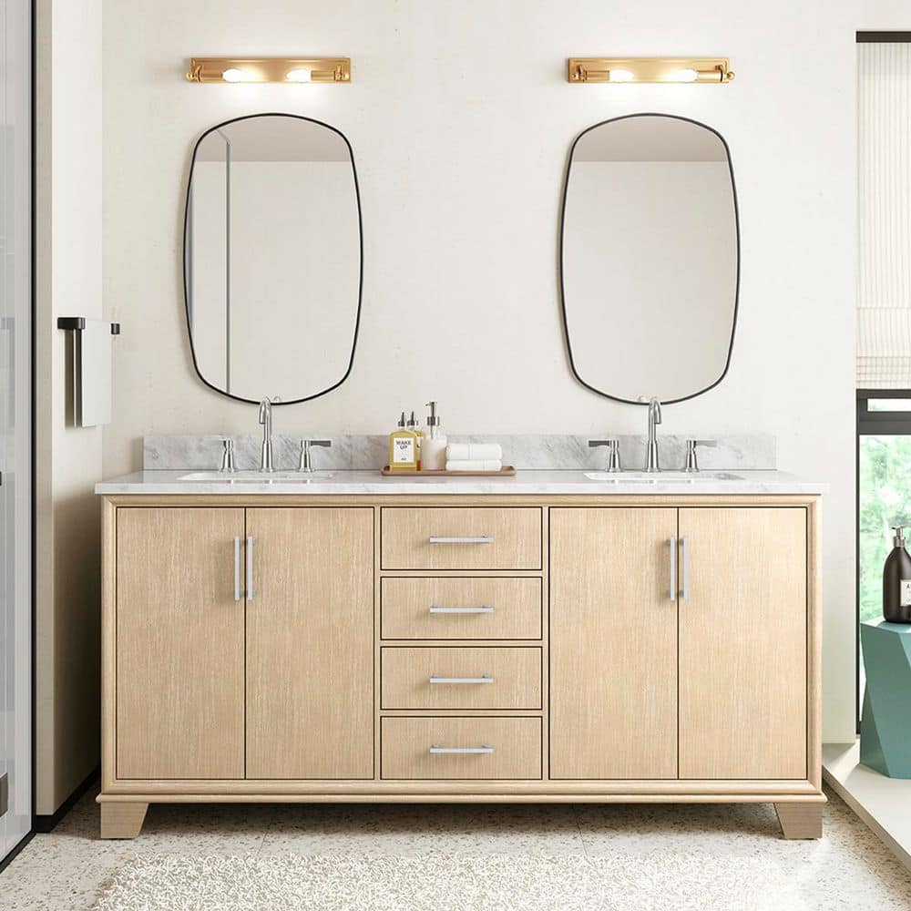 Reviews for Home Decorators Collection Nanterre 72 in. Double Sink ...