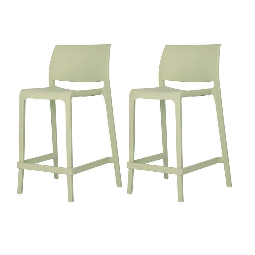 Lagoon Sensilla 37 in. Wasabi Green Indoor/Outdoor Stackable Counter ...