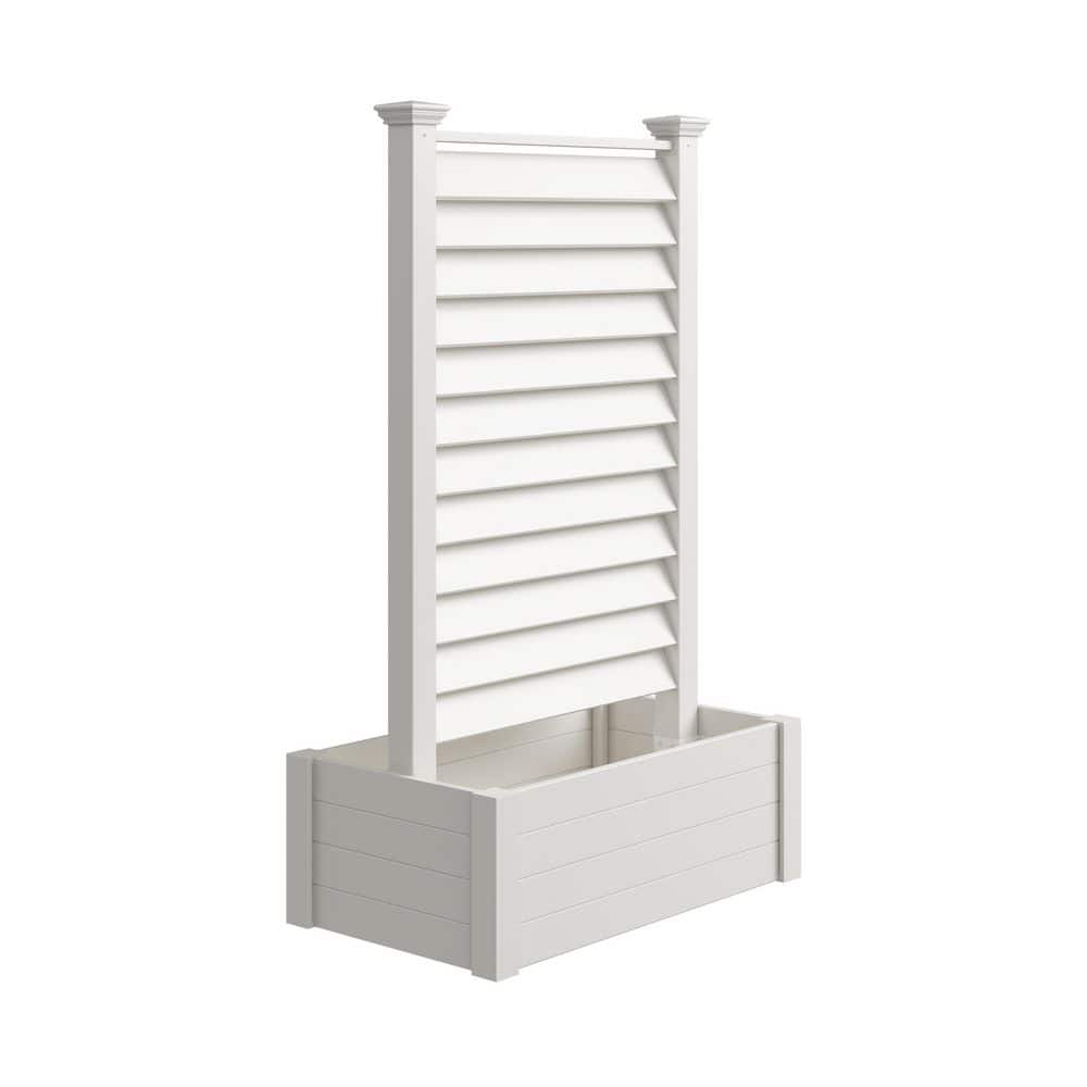 Enclo Privacy Screens Lexington 6 ft. x 3.6 ft. x 2 ft. White ...