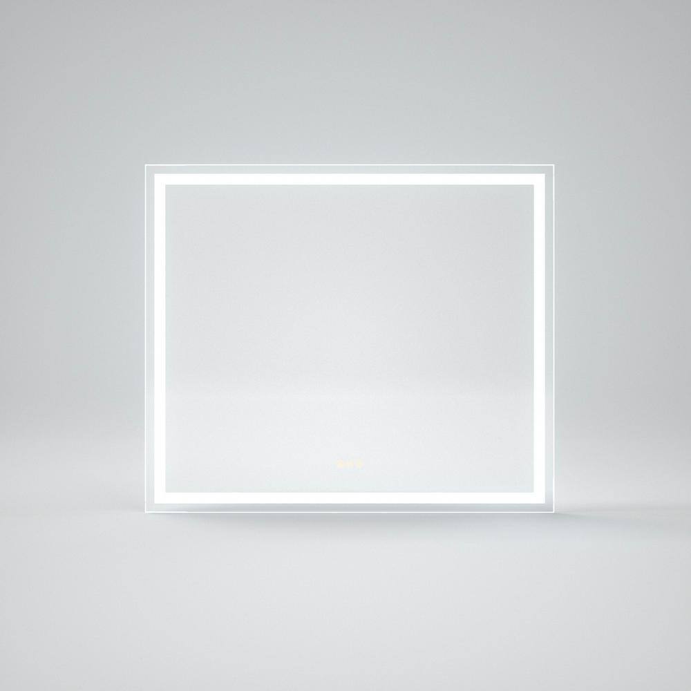 niveal 42 in. W x 36 in. H Rectangular Frameless LED Wall Bathroom ...