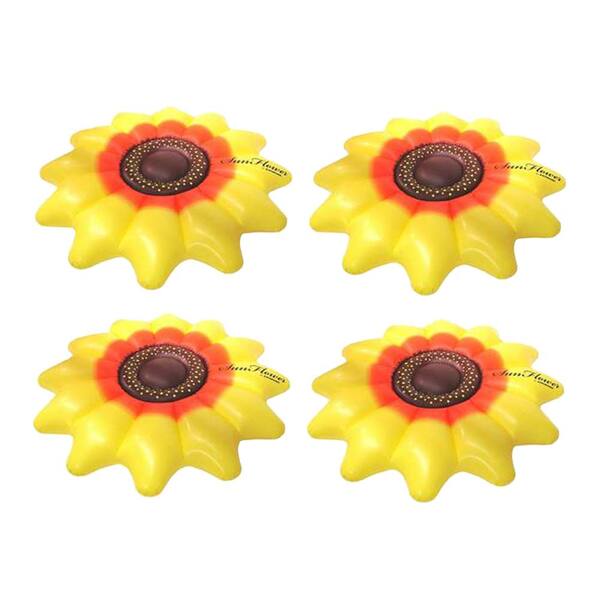 Swimline 72 in. Giant Inflatable Sunflower Island Swimming Pool Raft ...