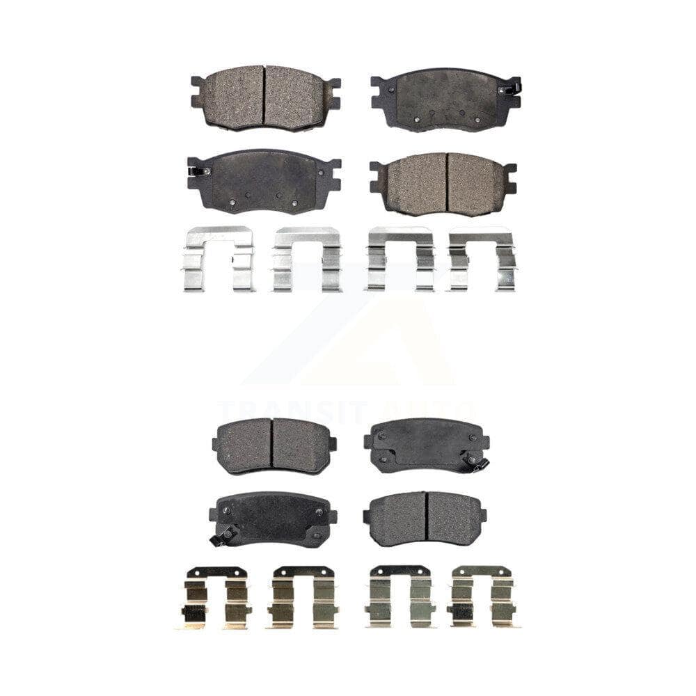 TEC Front Rear Ceramic Brake Pads Kit For Hyundai Accent Kia Rio Rio5 ...