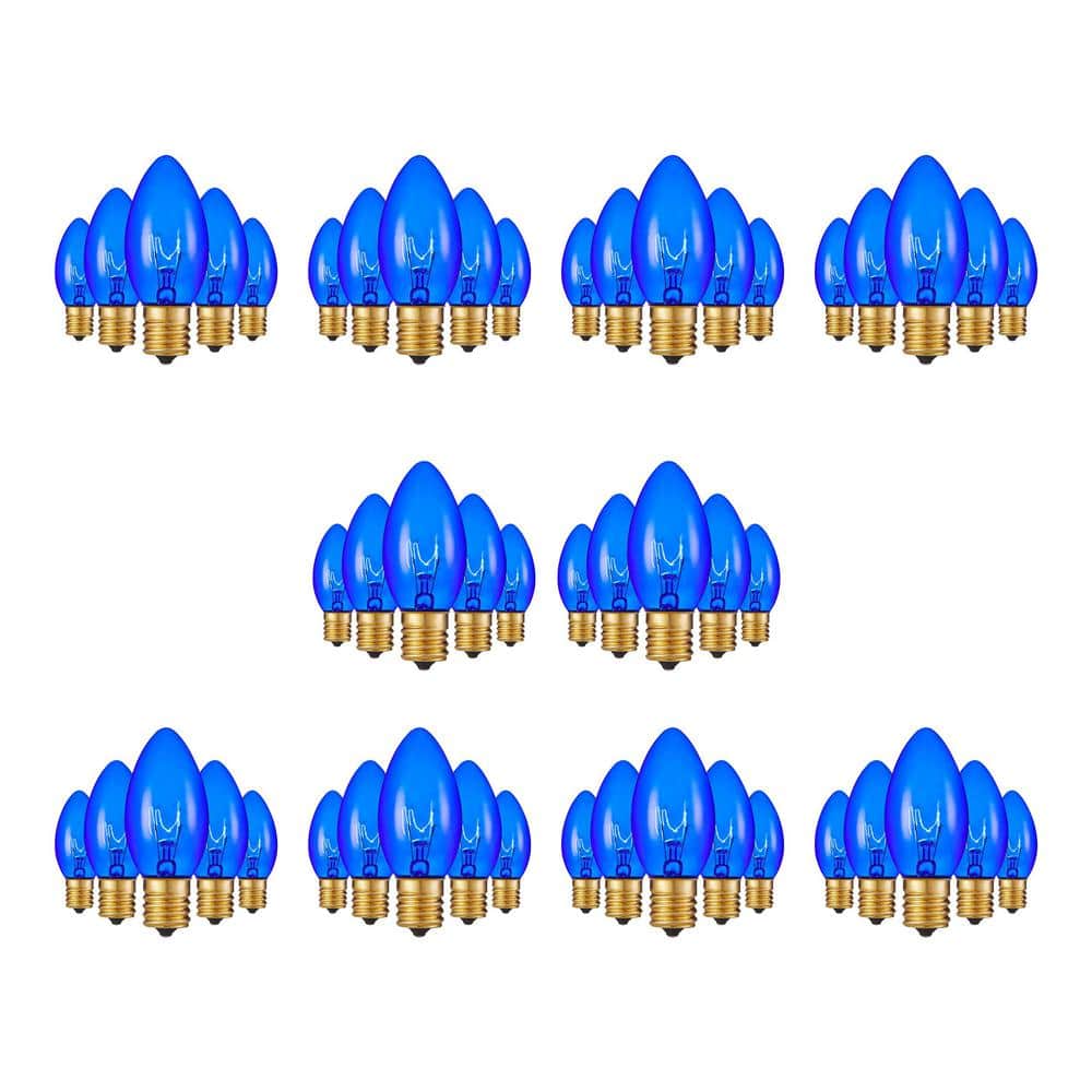 Home Accents Holiday C9 Blue Incandescent Commercial Grade Replacement ...