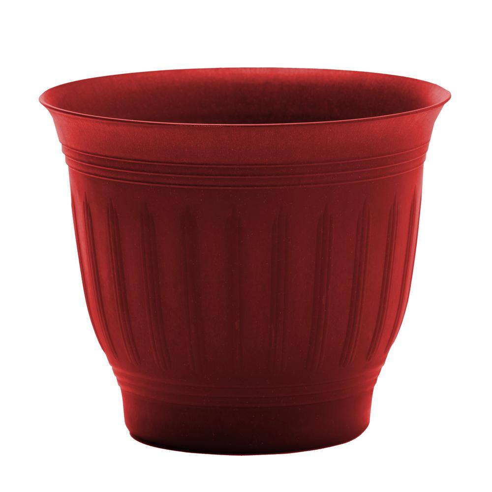 Vigoro Plastic 6 in. W x 5.5 in. H Burnt Red Round Planter CLN06-13HD ...