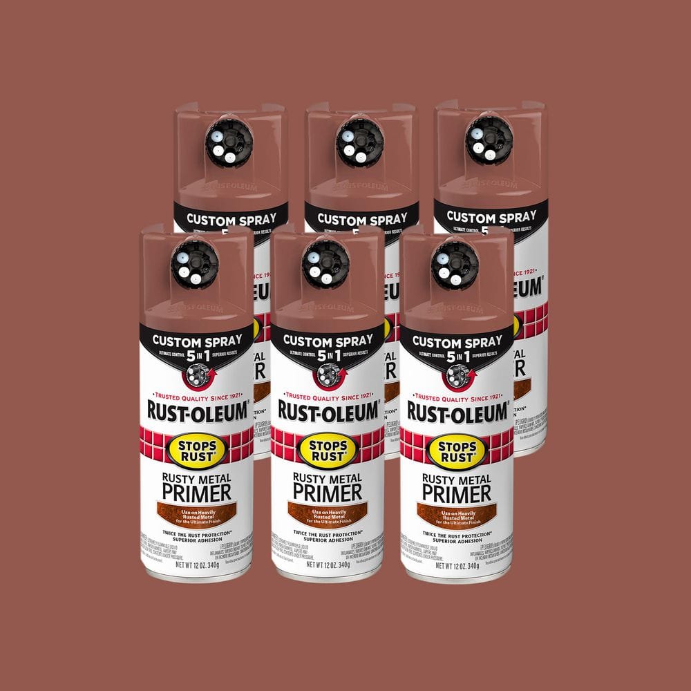 Rust-Oleum Stops Rust 12 oz. Custom Spray 5-in-1 Flat Rusty Metal ...