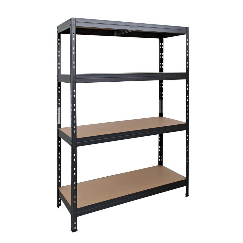 AR SHELVING Garage Series 4-Tier Galvanized Steel Storage Shelving Unit ...