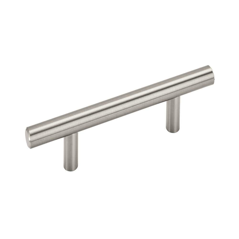 Amerock Bar Pulls 3 in. (76mm) Center-to-Center Satin Nickel Bar ...