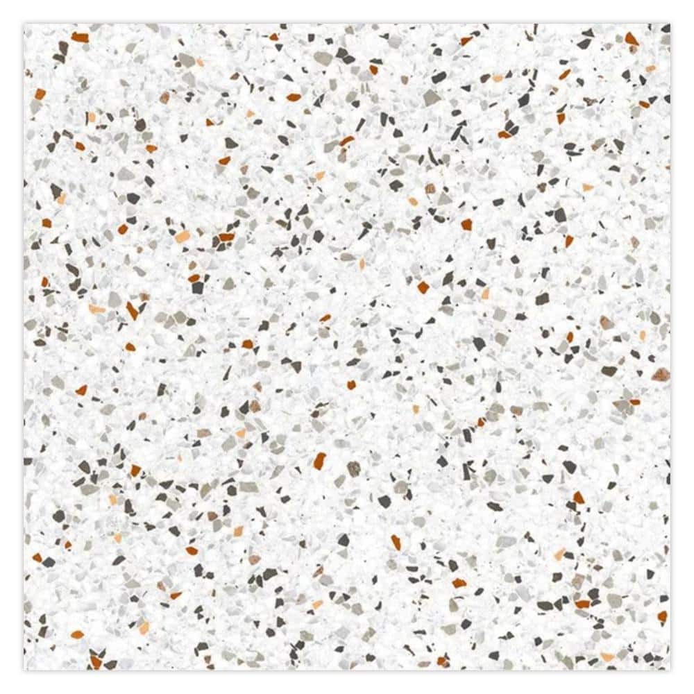 Apollo Tile Terra Mia 24 in. x 24 in. Matte Bright White with Multi ...