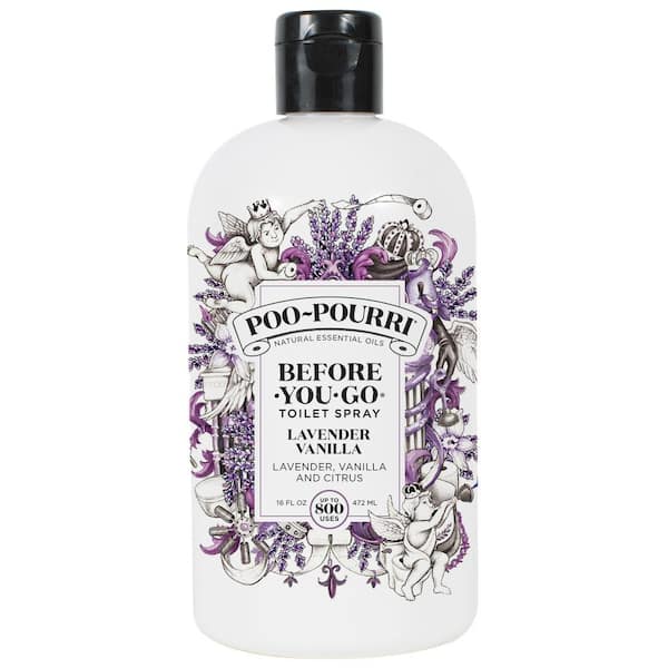 POO POURRI Before You Go 16 oz. Lavender Vanilla Toilet Spray Air ...