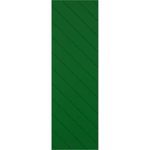 Ekena Millwork 18 in. W x 51 in. H True Fit PVC Diagonal Slat Modern ...