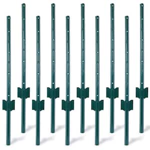 VEVOR 4 ft. Fence Post, T-Post Heavy-Duty Metal Fence Posts, Sturdy ...