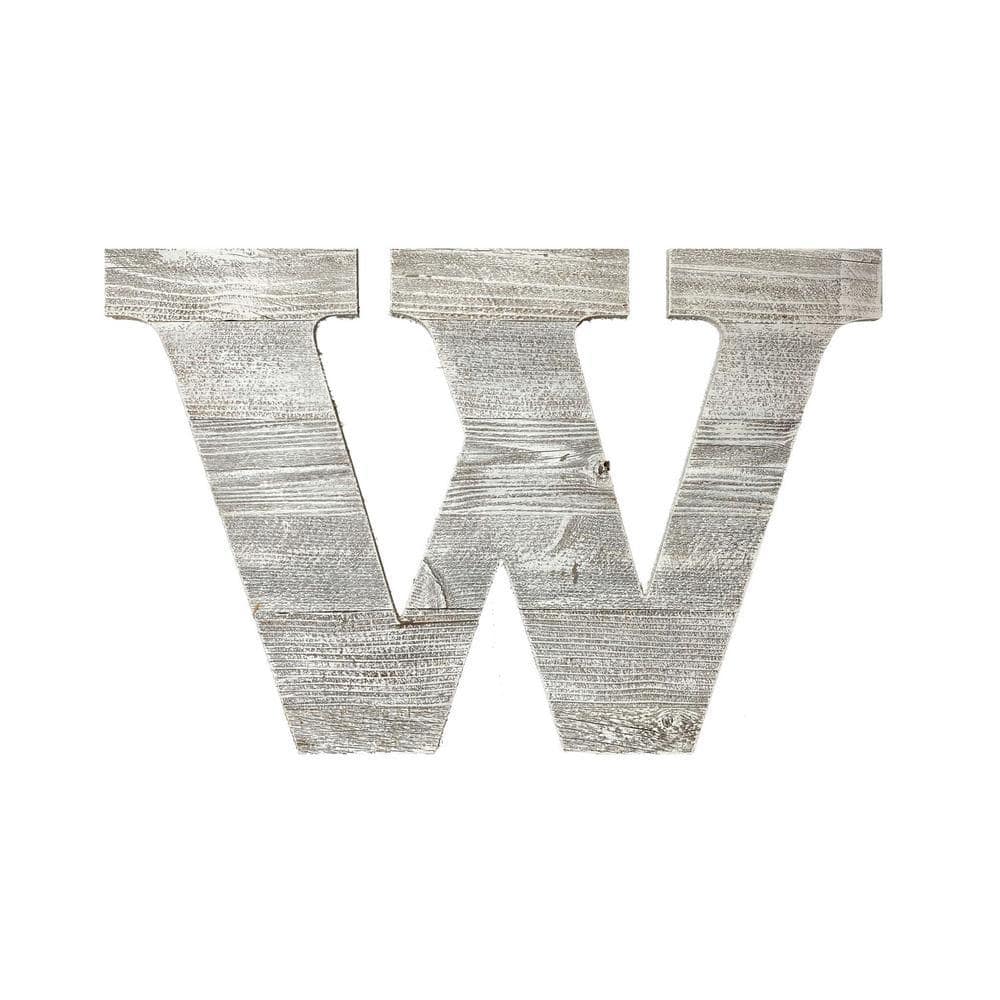 BarnwoodUSA Rustic Large 16 in. Tall White Wash Decorative Monogram ...