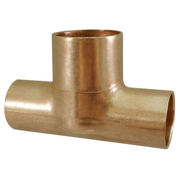 Everbilt 1/2 in. x 3/4 in. Copper Tee 10632704 - The Home Depot