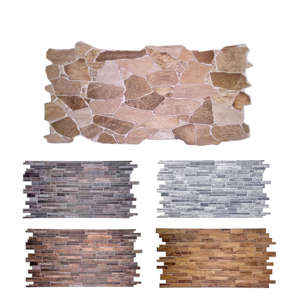 FINECRAFT DECOR Finecraft Decor 3 ft. x 1 1/2 ft. x 3/16 in Cladding ...