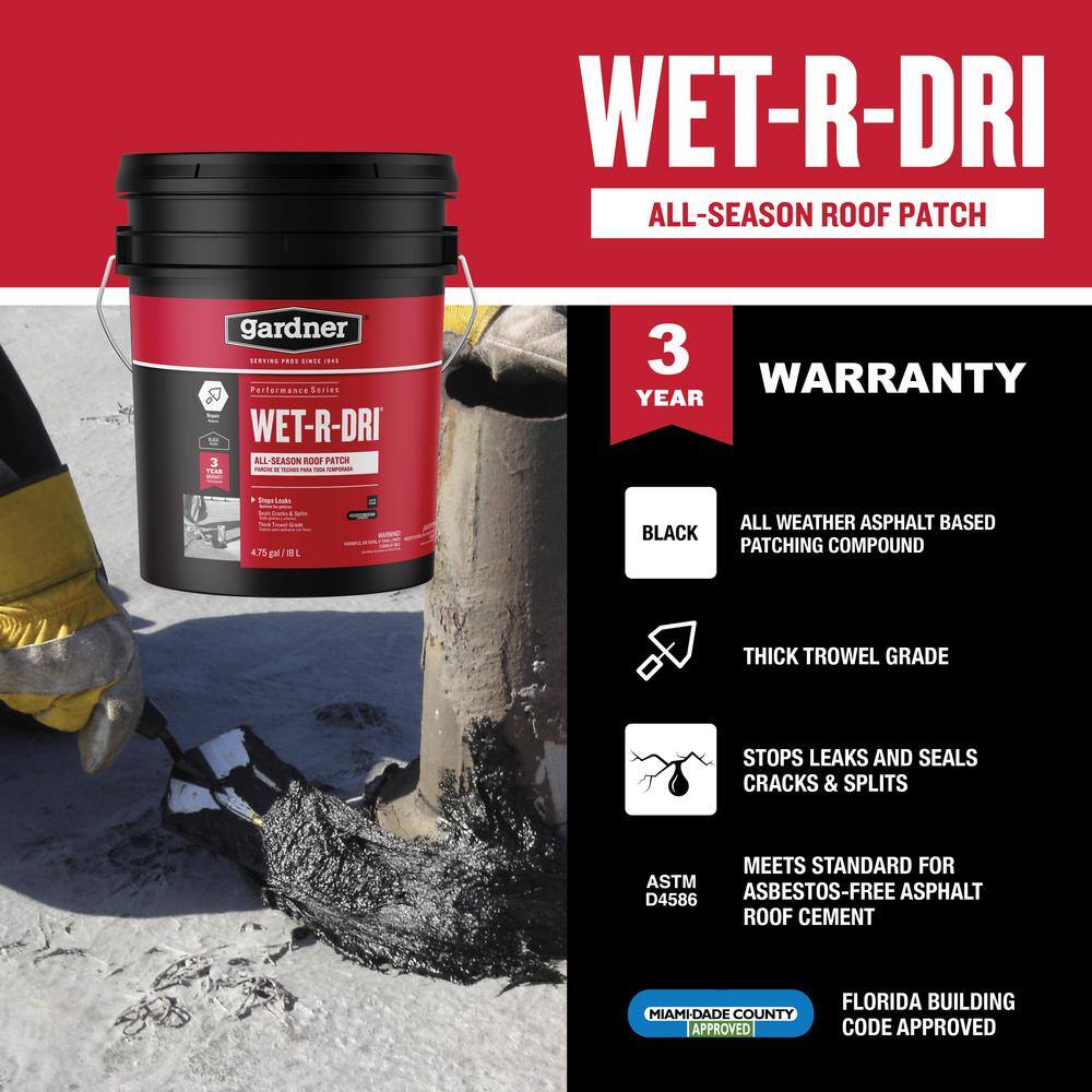 Buy 4.75 Gal. Wet-R-Dri All-Season Roof Patch Online at Lowest Price in ...