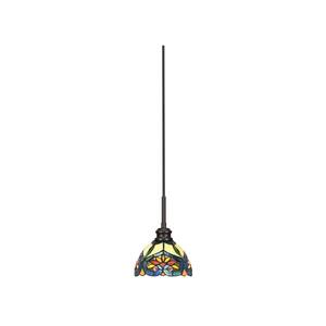 Albany 60-Watt 1-Light Espresso Pendant Mini Pendant Light Pewter Art ...